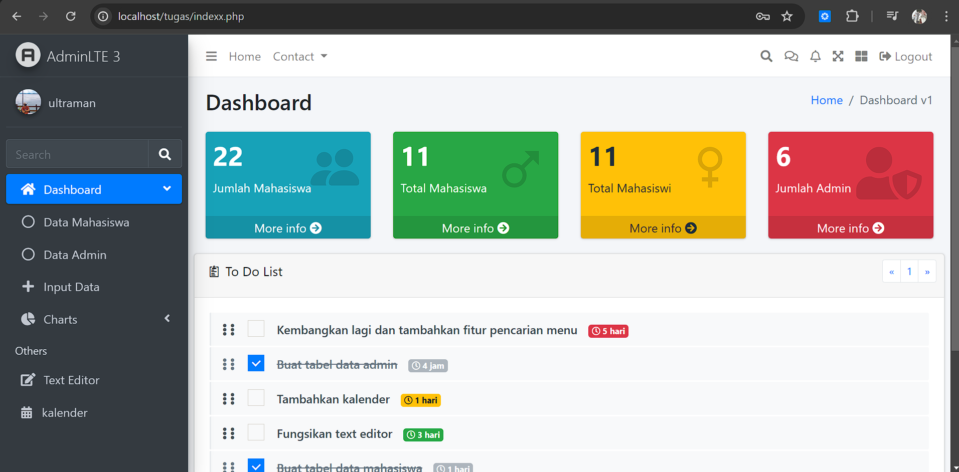 Theodorus's Portofolio website